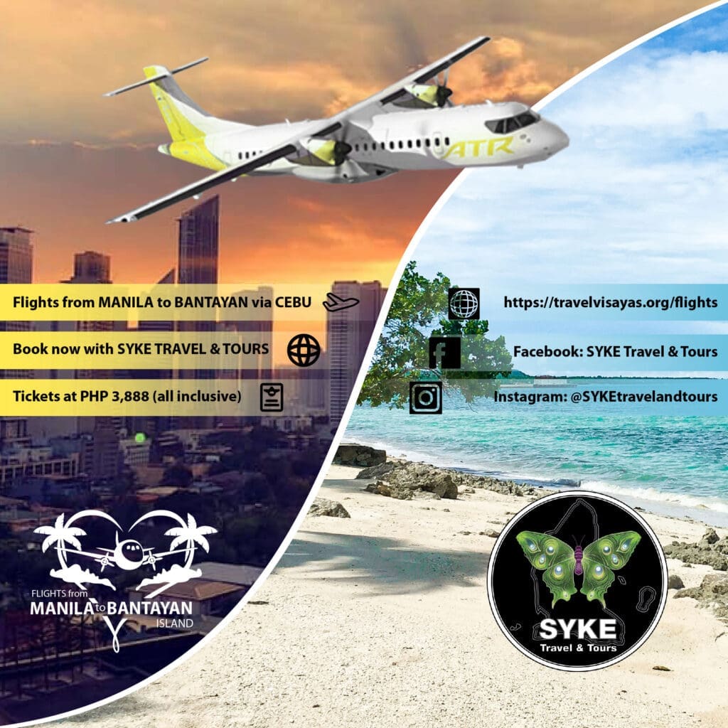 Flights from Manila to Bantayan Island - SYKE Travel & Tours